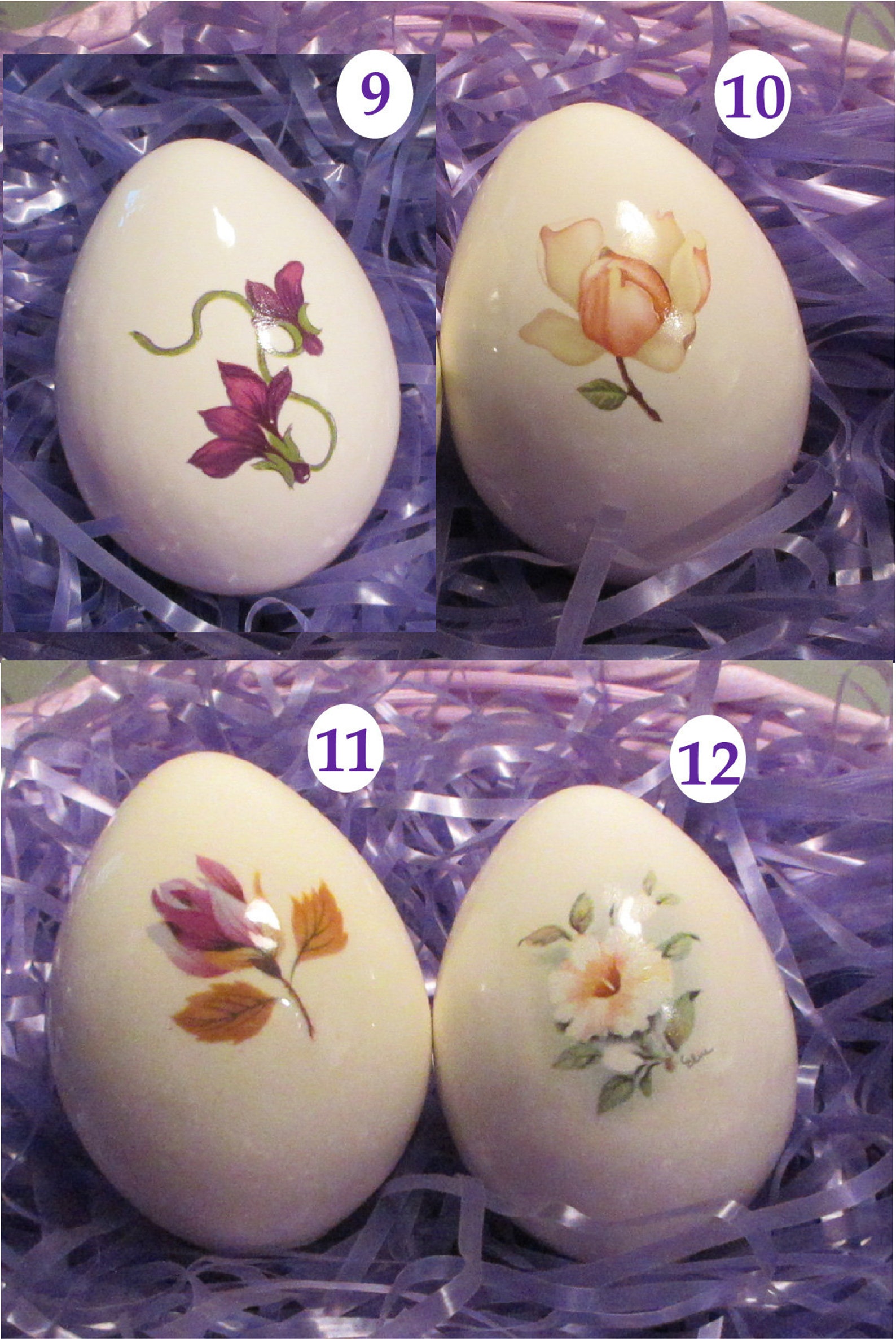 Easter Eggs Floral Eggs more Options - Etsy