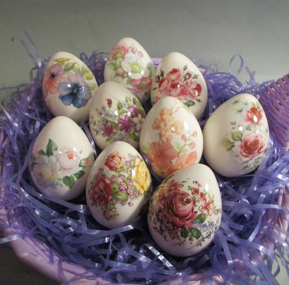 Easter Eggs Floral Eggs more options | Etsy