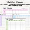 GCSE & A-level Revision Table | Study Planner Desk Organiser | Exam ...