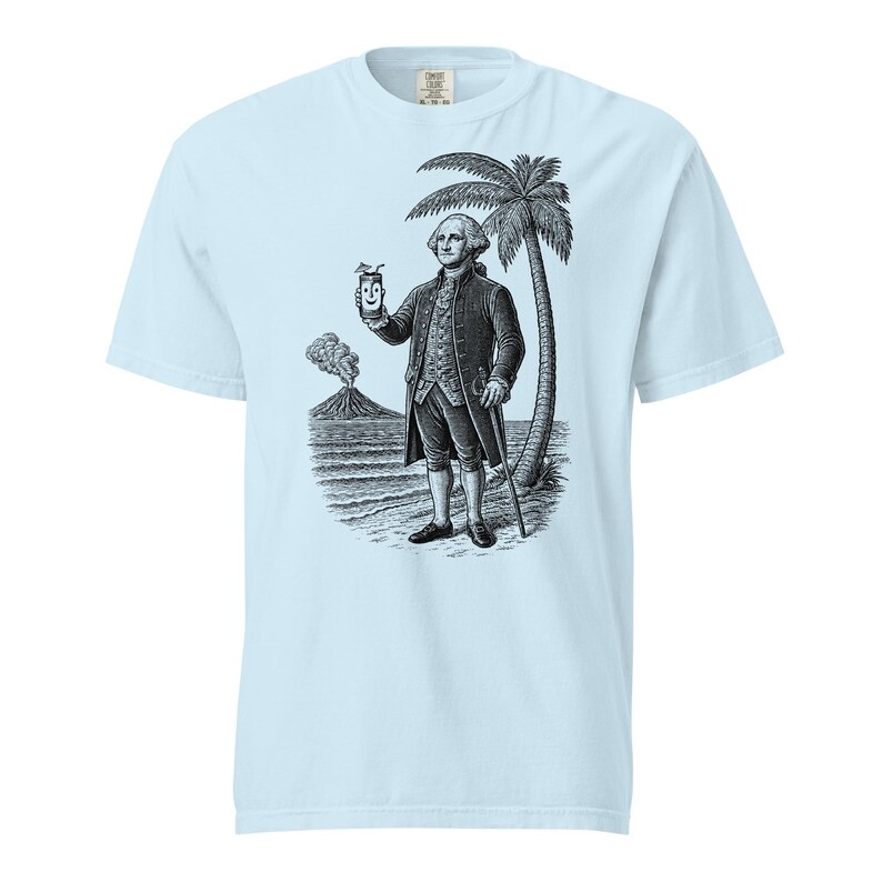 George Washington Tiki Shirt | USA 250th Anniversary Tee | Patriotic ...
