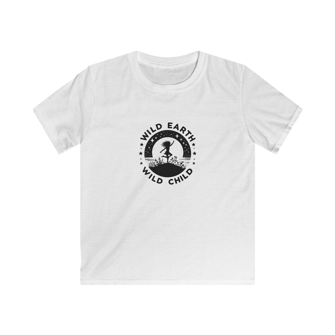 Child Wear Wild Earth Wild Child Kids Softstyle Tee, Eco-friendly ...