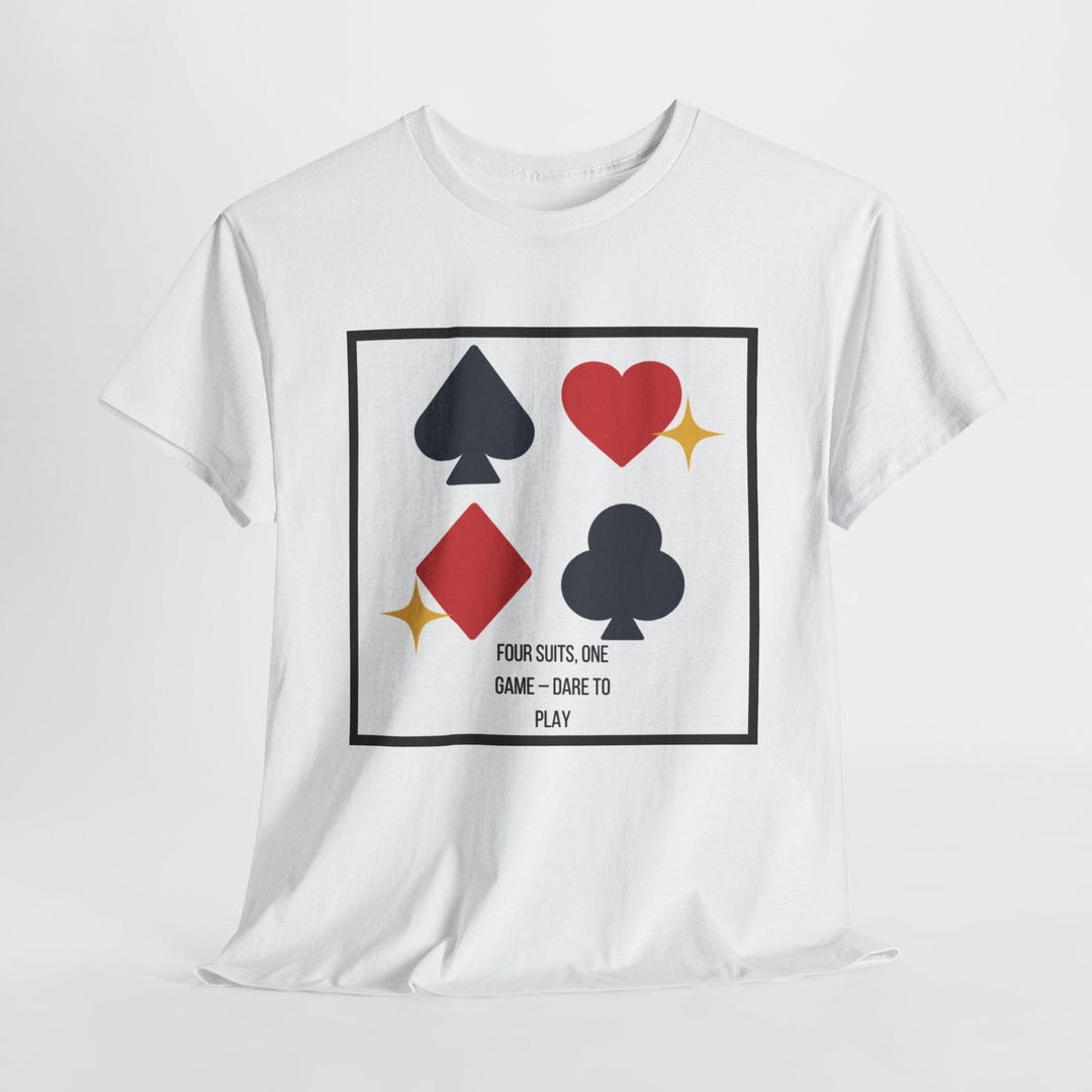 Card Logo Tee, Playing Cards Shirt, Card Game T-shirt, Poker Player ...