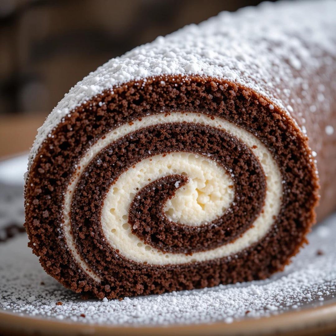Best Chocolate Roll Cake Recipe – Instant PDF Download, Classic Swiss ...