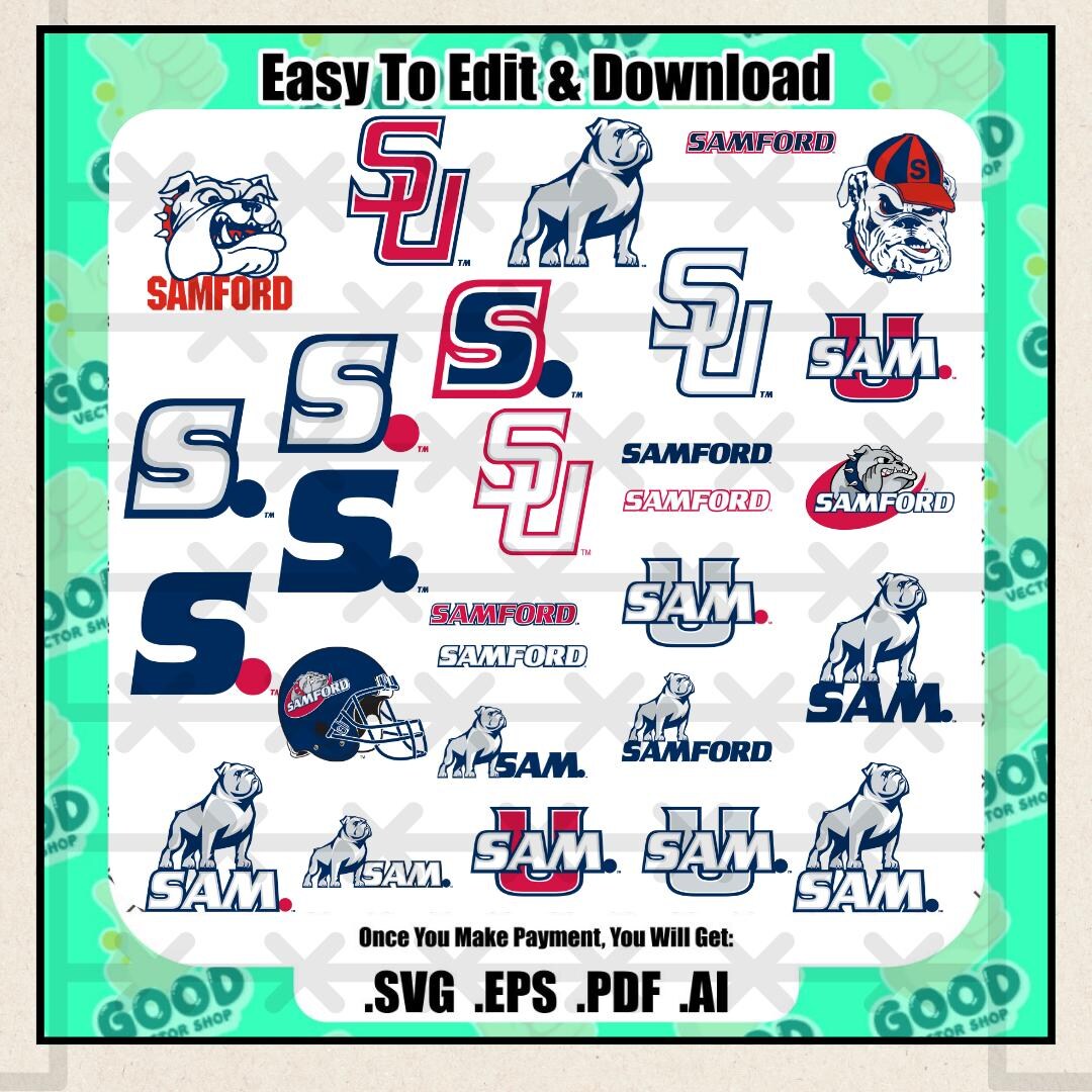Samford Bulldogs SVG | Samford University Logo Clipart | Bulldogs ...