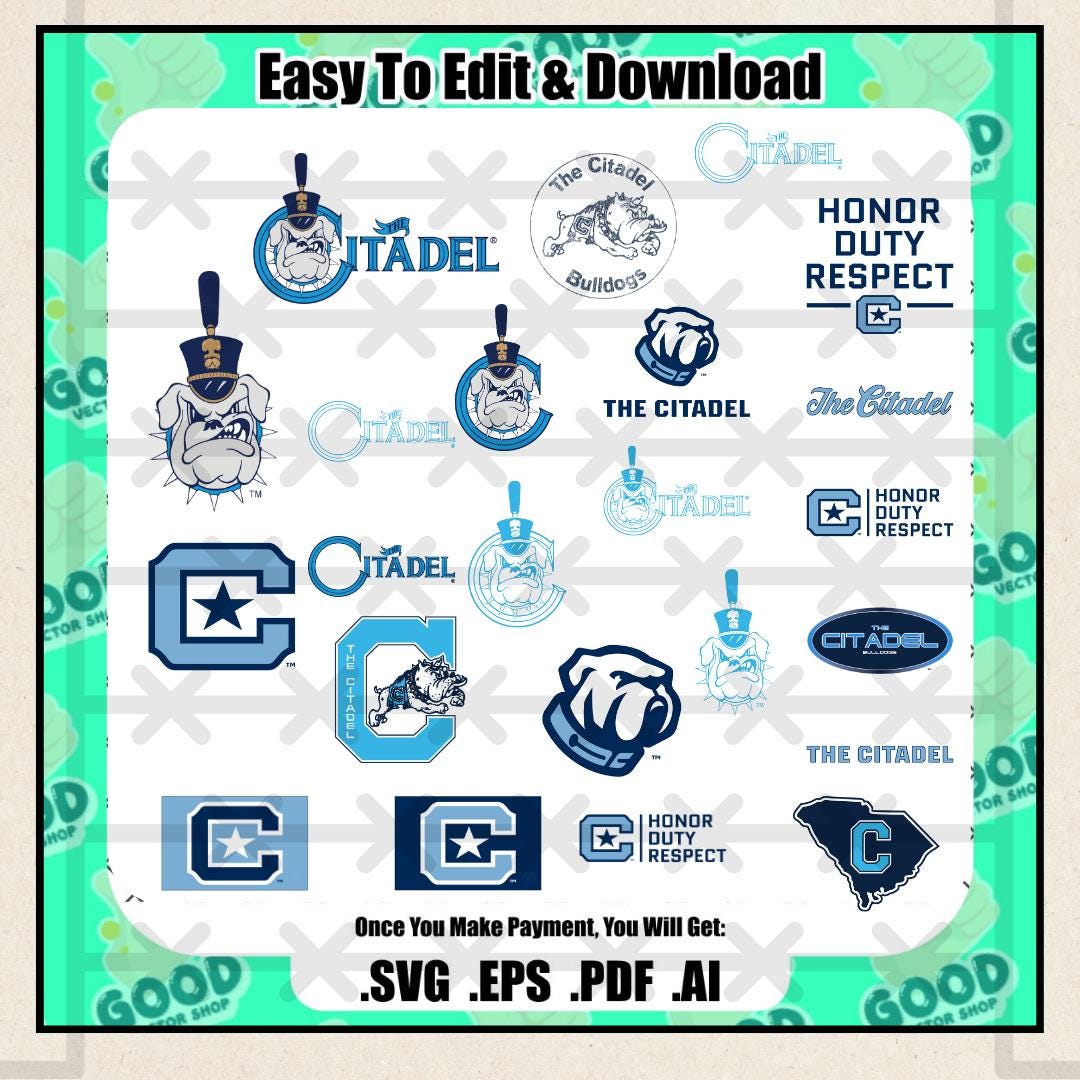 Citadel Bulldogs SVG | the Citadel Military College Logo Clipart ...