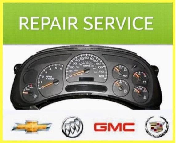 Chevrolet & GMC Instrument Dashboard Cluster Panel REPAIR SERVICE - Etsy