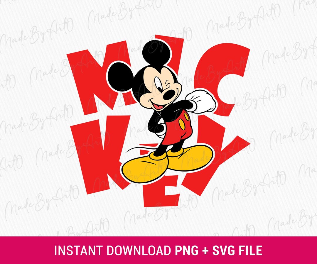 Retro Mickey Svg, Winking Mouse Svg, 2025 Family Vacation Svg, Happy ...