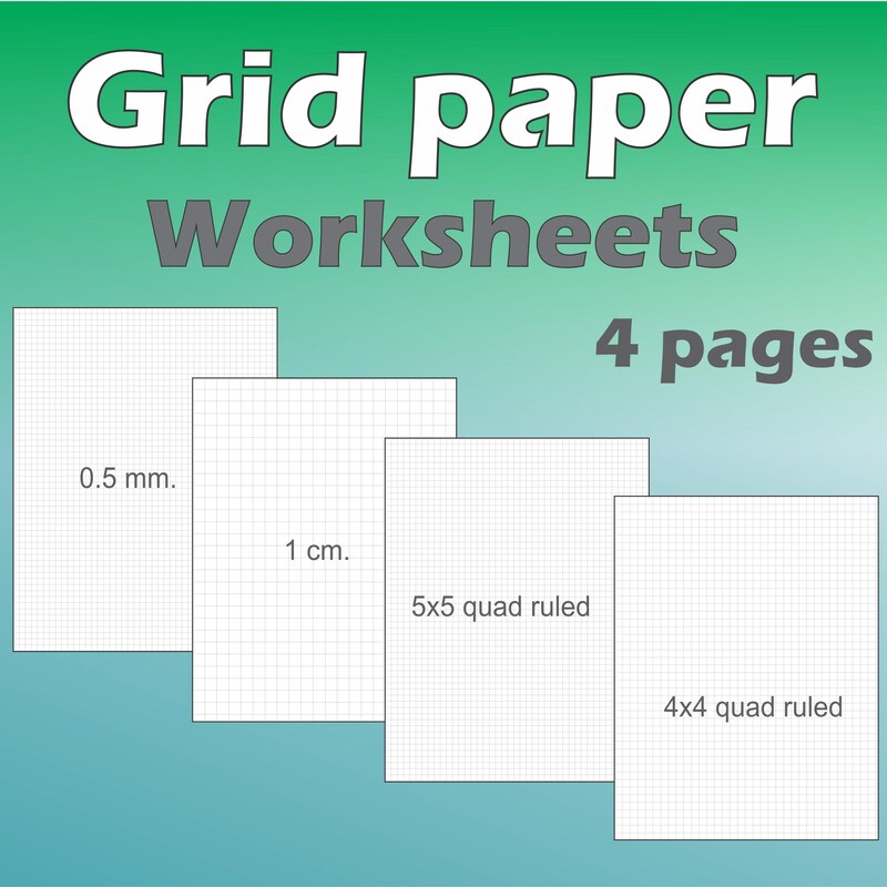 Grid Paper 4x4 - Etsy