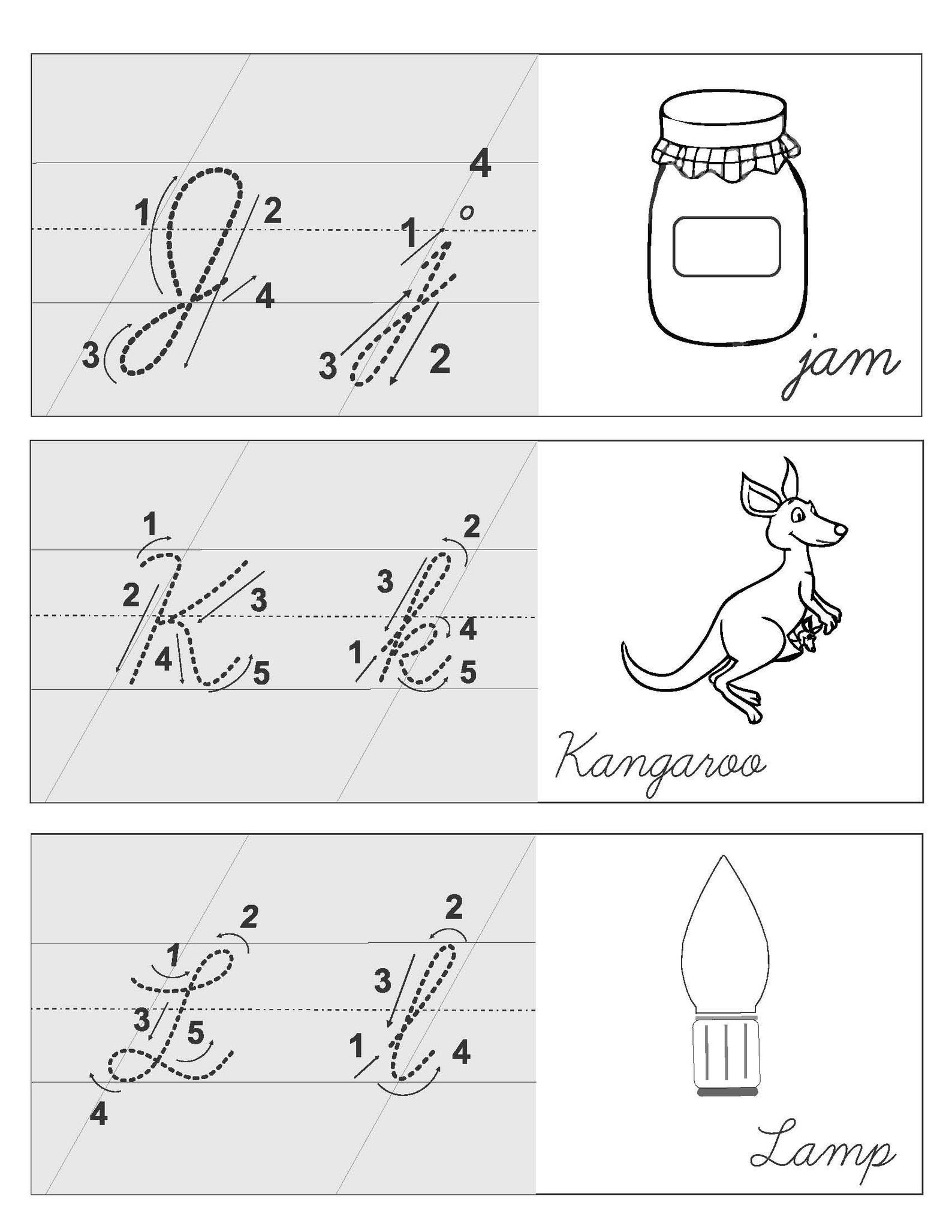 Printable Cursive Alphabet Flashcards, Cursive Alphabet Tracing, Learn ...