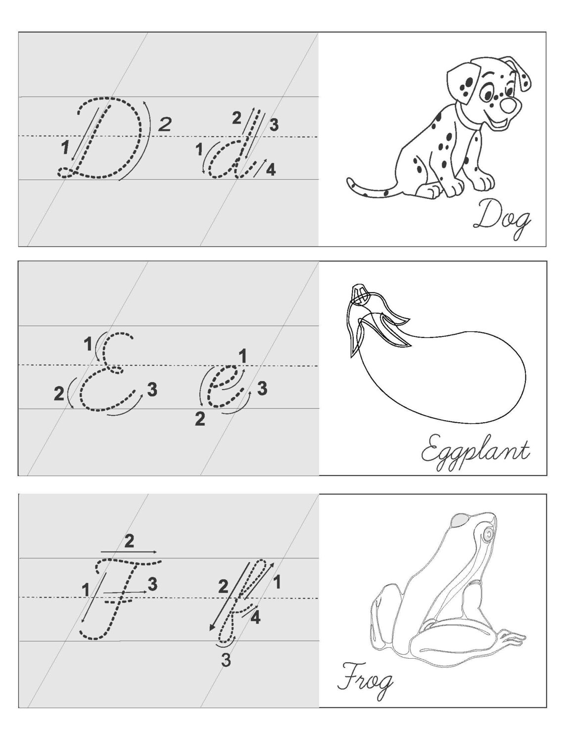 Printable Cursive Alphabet Flashcards, Cursive Alphabet Tracing, Learn ...