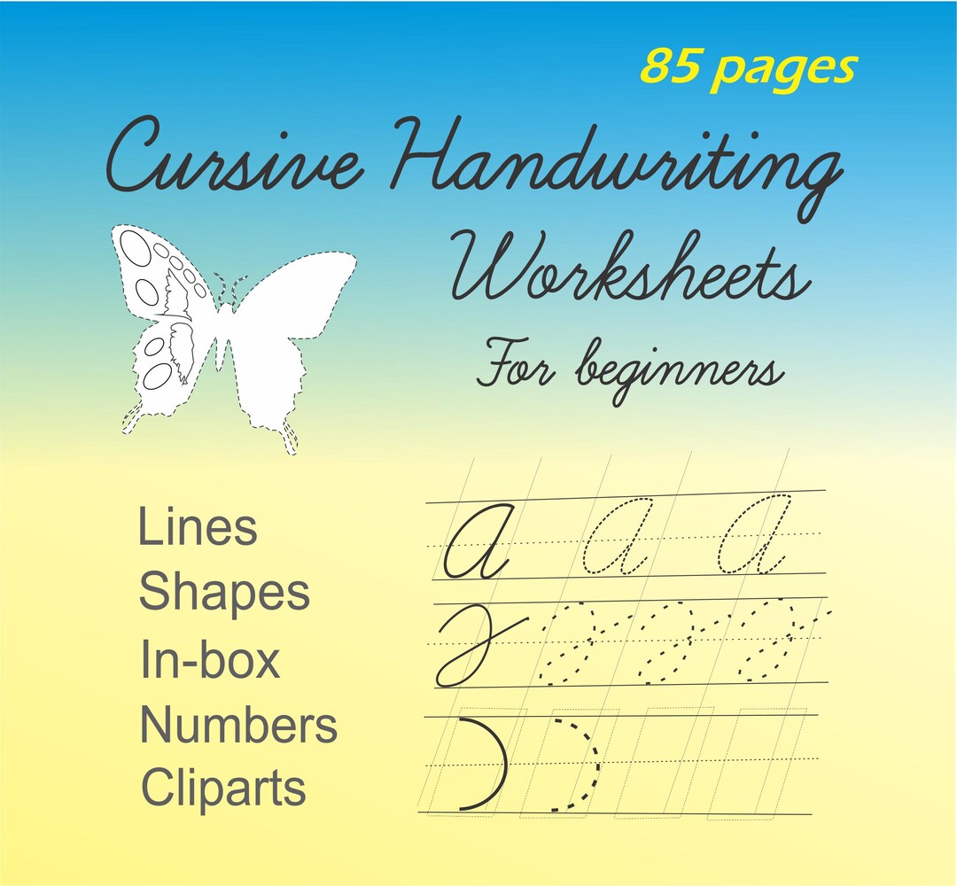Beginner's Cursive Handwriting Workbook for Kids. A Captivating Cursive ...