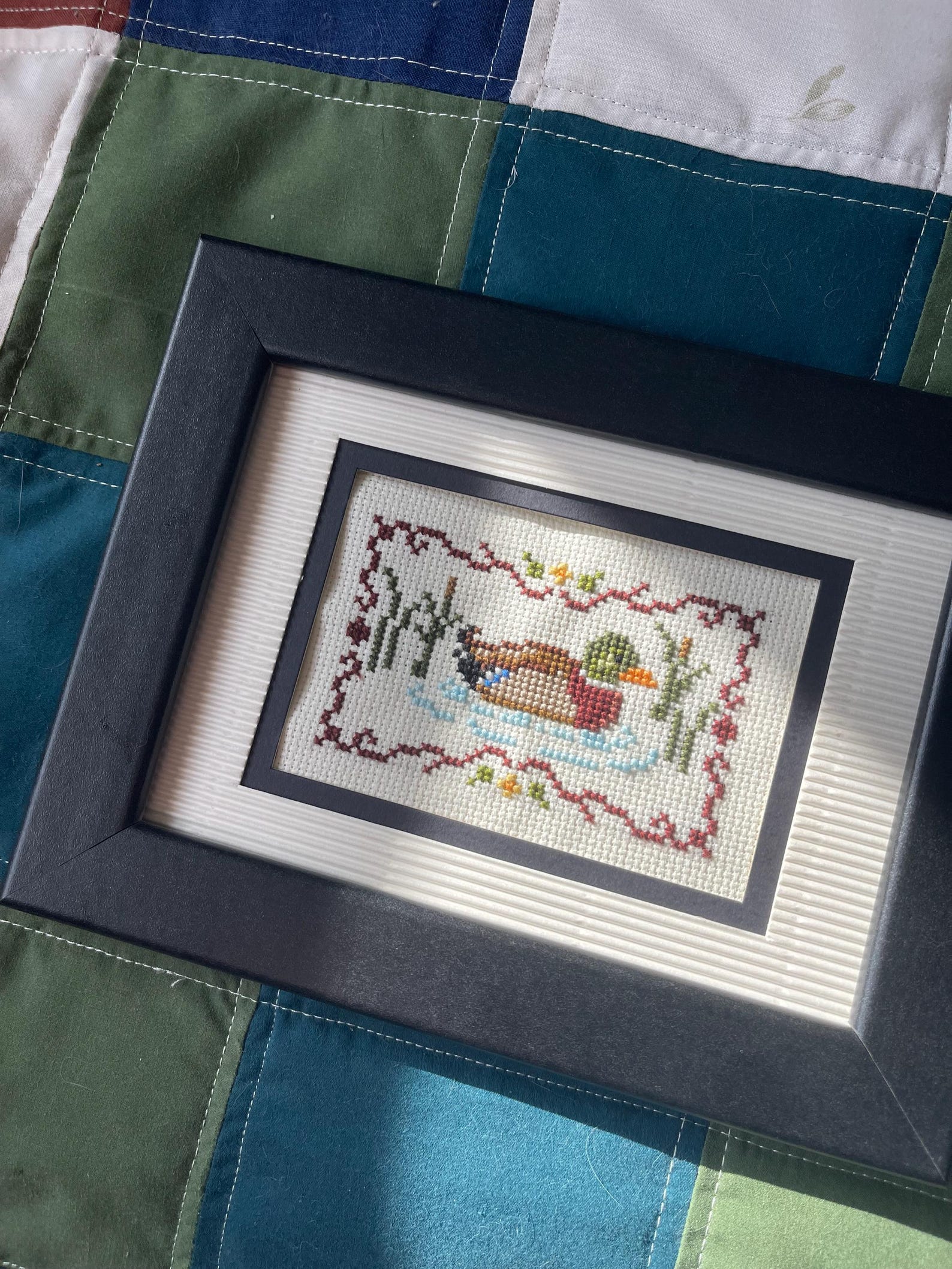 Mallard Duck Cross Stitch Pattern: Mini Vintage Waterfowl (PDF Download ...