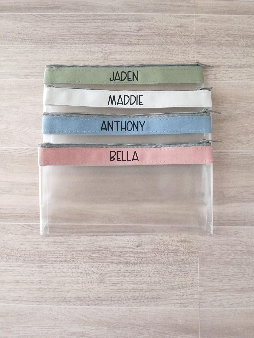 Personalized Transparent Pencil Pouch. School Pencil Case With Name ...