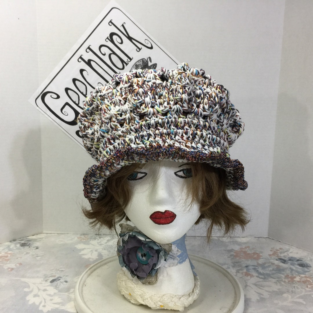 Poofy Hat, Bohemian Hat, Comfy Crochet, Soft Boho Hat, L, Geechlark ...