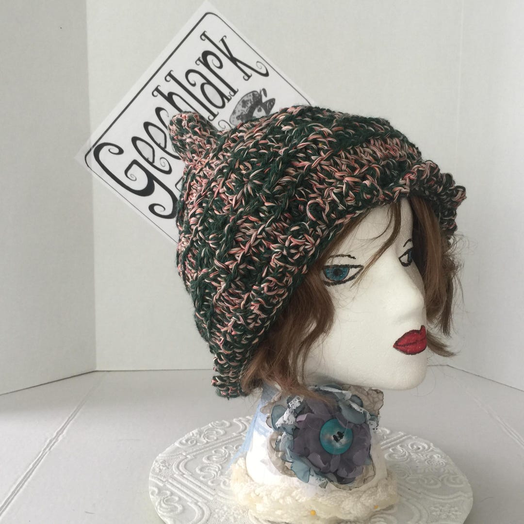 Hedge Witch Hat, Goblin Crochet Hat, Wizard, Gnome, Fairy, Large ...