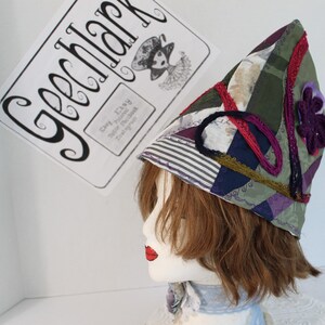 Patchwork House Witch Hat, Gnome, Wizard, Gift for Women, Size Large ...