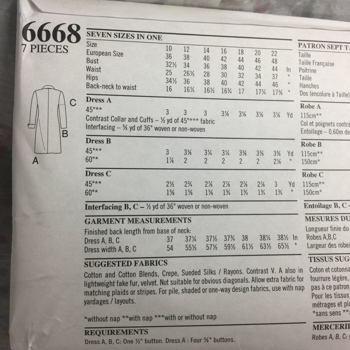 New Look 6668 Misses Plus Easy to Sew Dress Sewing Pattern | Etsy
