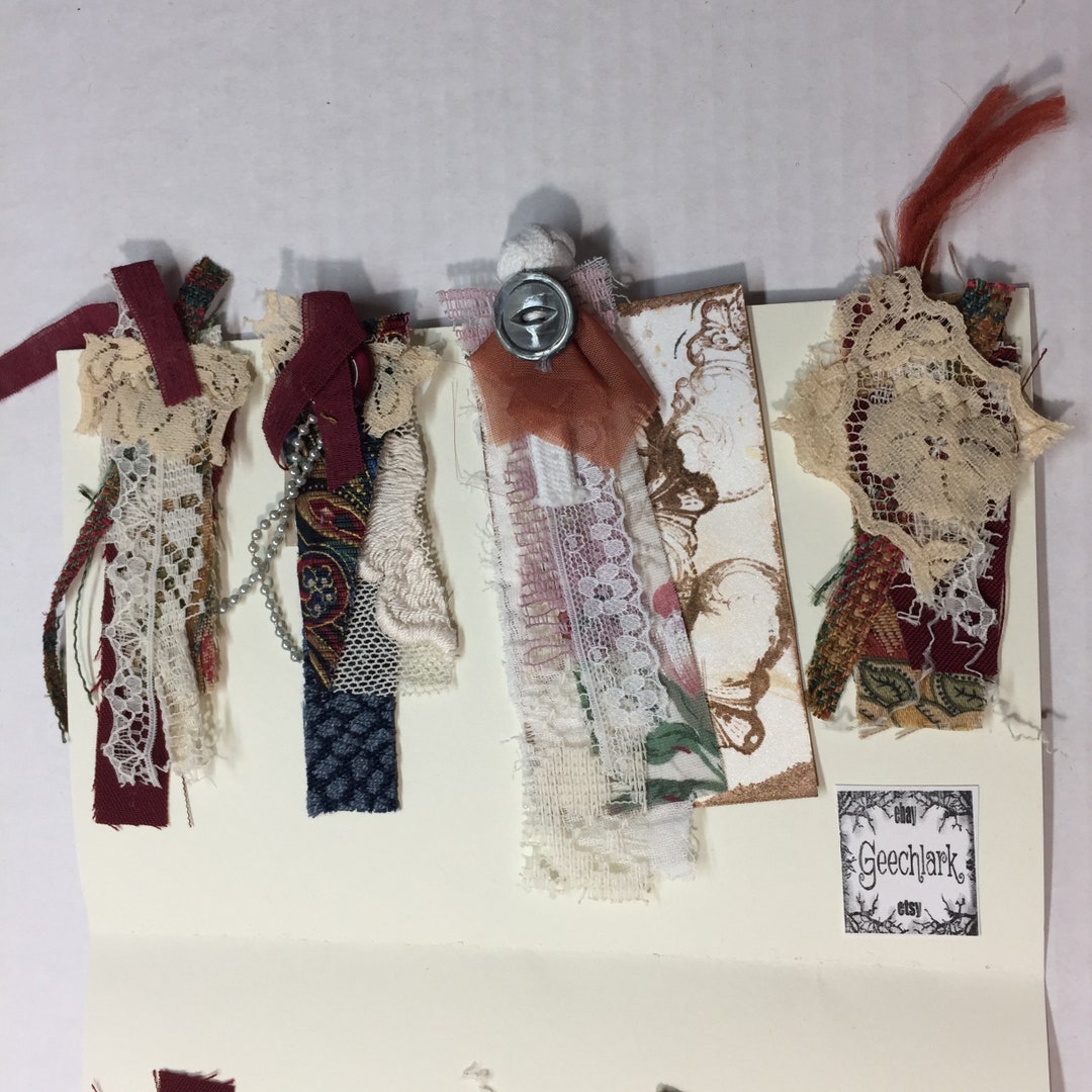 8 Altered Paper Clips, Boho Junk Journal, Embellishment, Diary ...