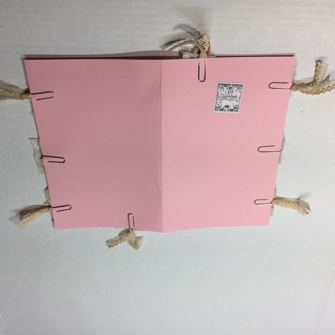 8 Altered Paper Clips Boho Junk Journal Embellishment - Etsy