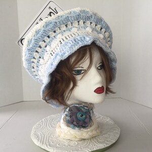 Poofy Hat, Bohemian Festival Hat, Comfy Crochet, Soft Boho Hat, L ...