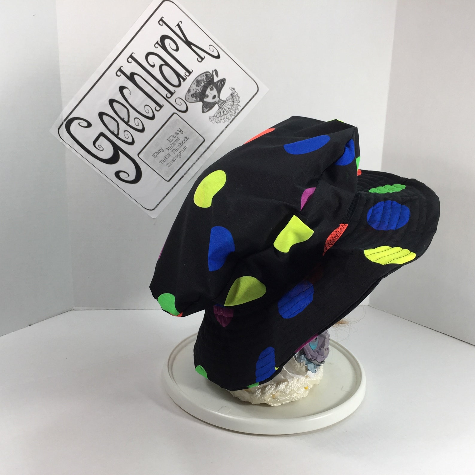 Oversize Poofy Hat Circus Clown Hat Costume Cosplay XL - Etsy