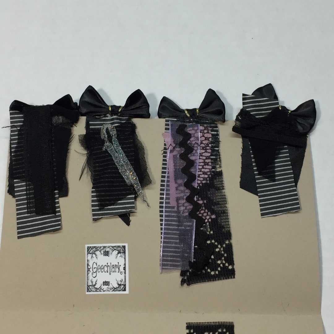 8 Gothic Altered Paper Clips, Junk Journal, Embellishment, Diary ...