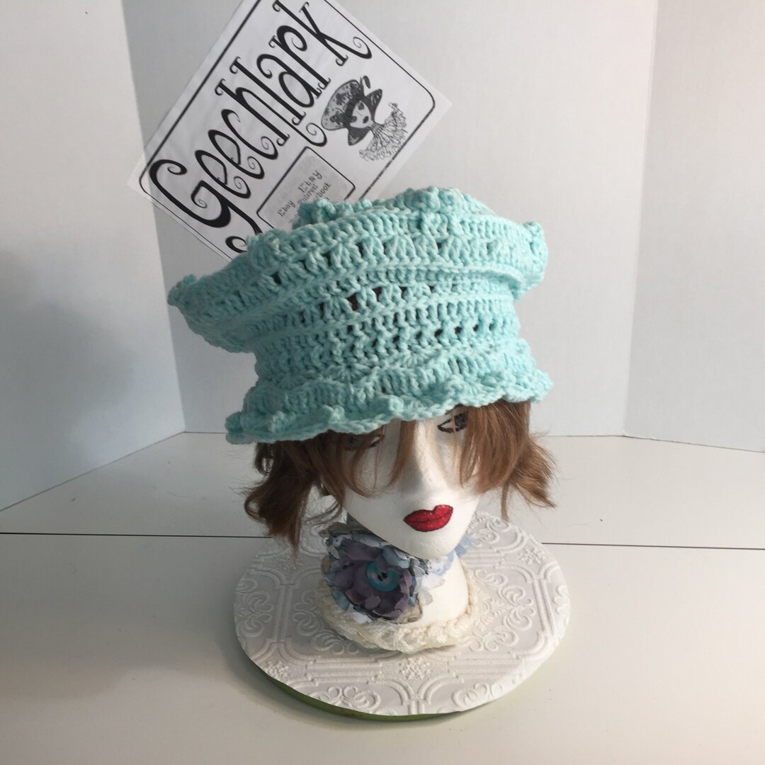 Poofy Granny Hat, Bohemian Festival Hat, Comfy Crochet, Soft Boho Hat ...