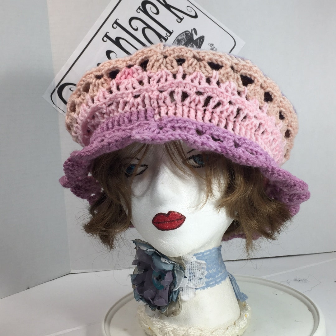 Oversize Poofy Hat, Bohemian Festival Hat, Comfy Crochet, Soft Boho Hat ...