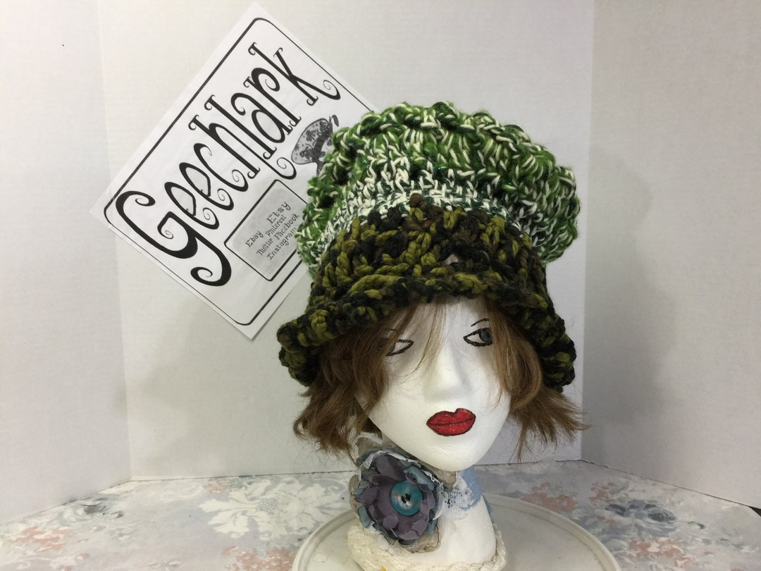Poofy Hat, Goblin Hat, Comfy Crochet, Boho Hat, M, Geechlark 6592 - Etsy