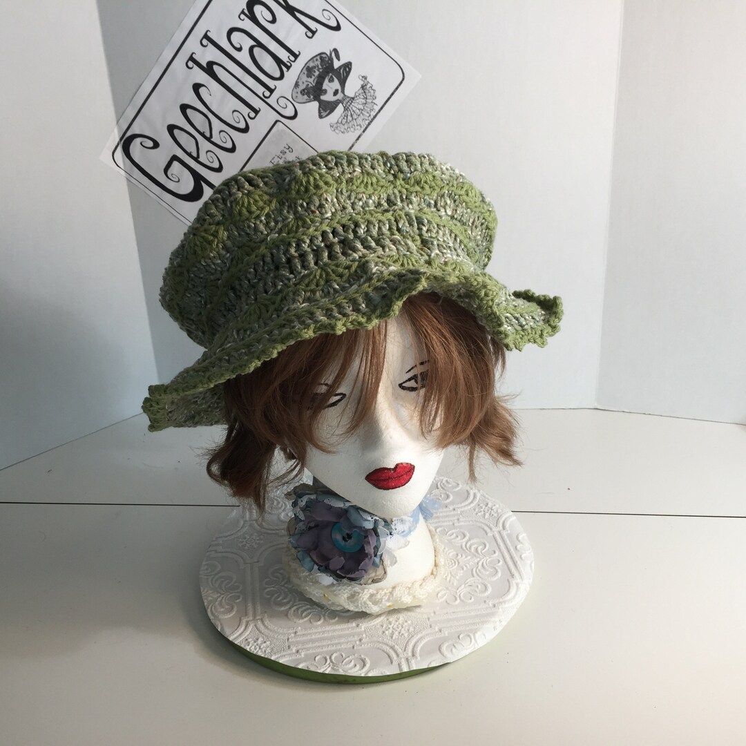 Poofy Granny Hat, Bohemian Festival Hat, Comfy Crochet, Soft Boho Hat ...