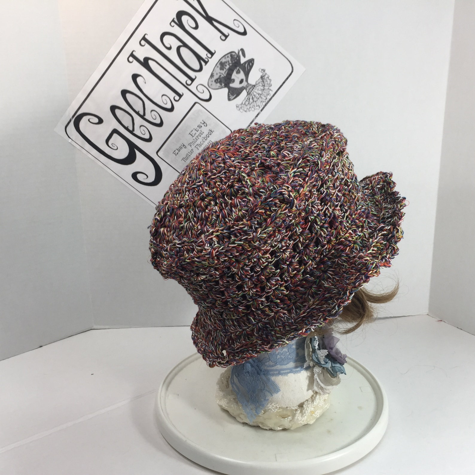 Poofy Hat, Bohemian Festival Hat, Comfy Crochet, Soft Boho Hat, M ...