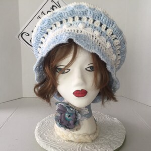 Poofy Hat, Bohemian Festival Hat, Comfy Crochet, Soft Boho Hat, L ...