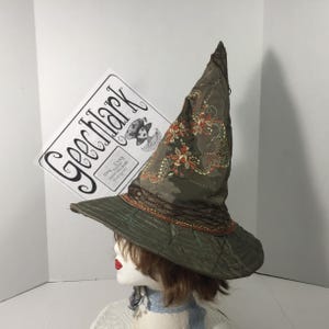 Hedge Witch Hat, Goblin, Gnome, Wizard, Embroidery, Size Medium ...