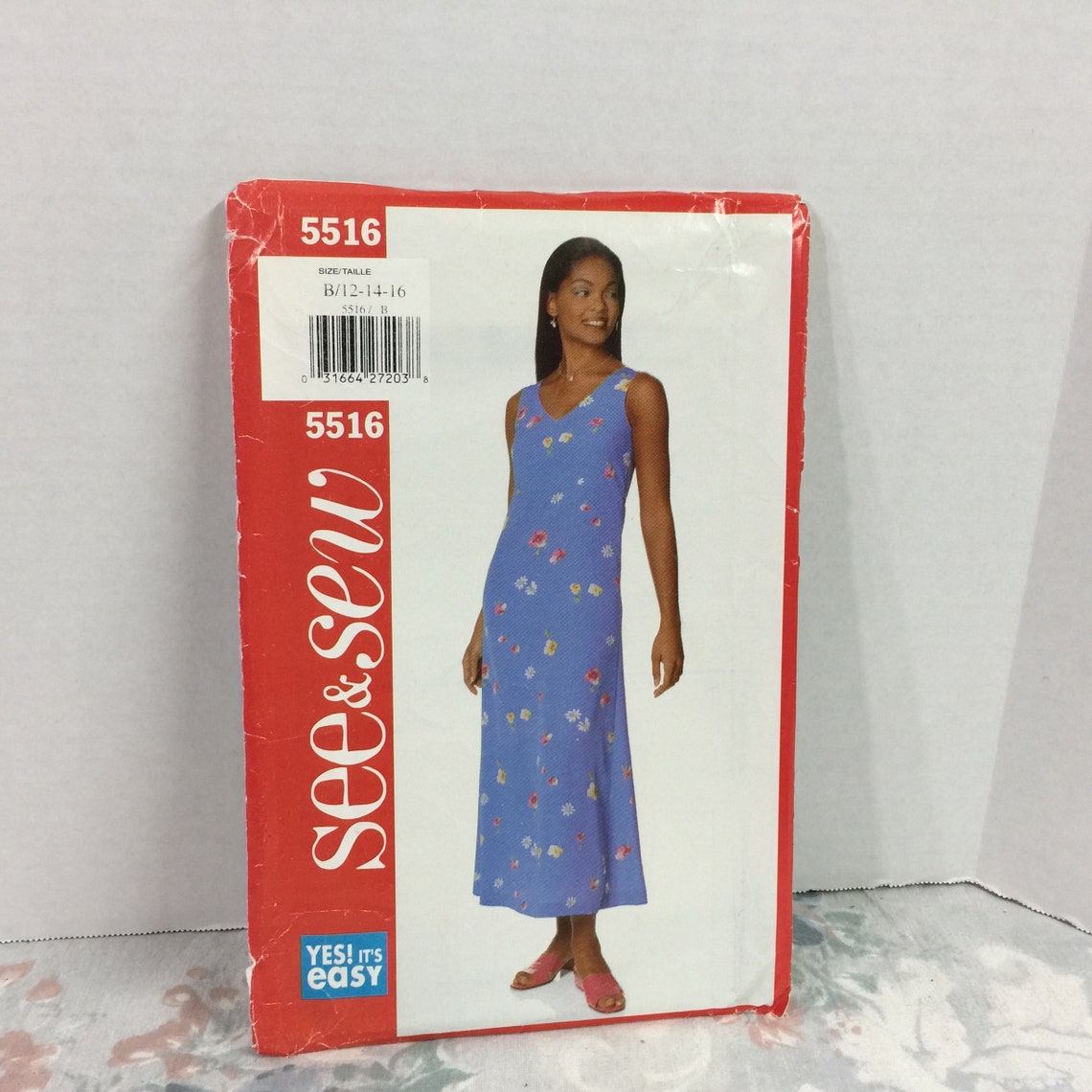 See and Sew 5516 Maxi Dress Jumper Sewing Pattern Uncut | Etsy