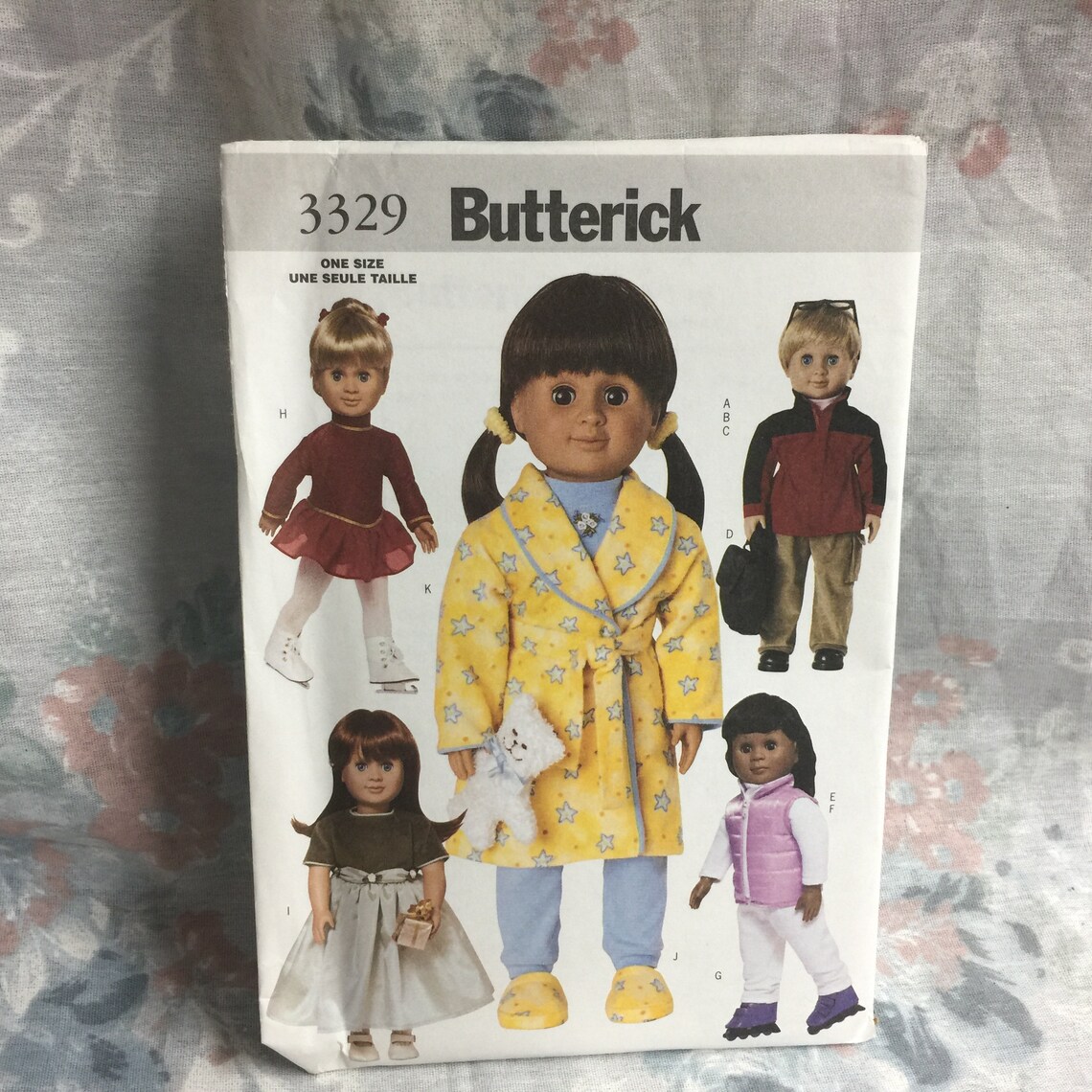 Butterick 3329 Dolls Clothes 18 inch doll backpack skating | Etsy