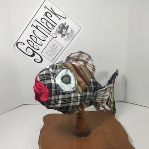 OOAK Scrappy Fish Puppet, Patchwork Art Puppet, Geechlark 7133 - Etsy