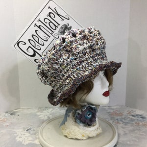 Poofy Hat, Bohemian Hat, Comfy Crochet, Soft Boho Hat, L, Geechlark ...