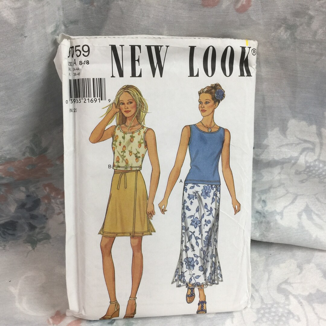 New Look 6759, Misses Maxi Skirt, Summer Top, Lagenlook OOP Sewing ...