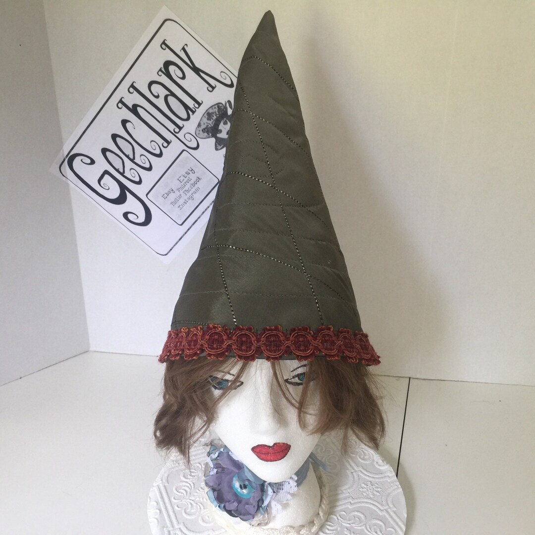 Hedge Witch Hat, Wizard, Goblin Hat, Gnome, Fantasy, L, Geechlark 7035 ...