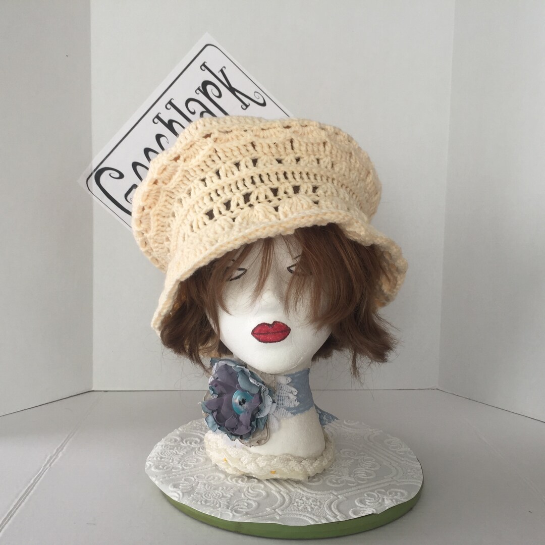 Poofy Granny Hat, Bohemian Festival Hat, Crochet, Boho Hat, M ...
