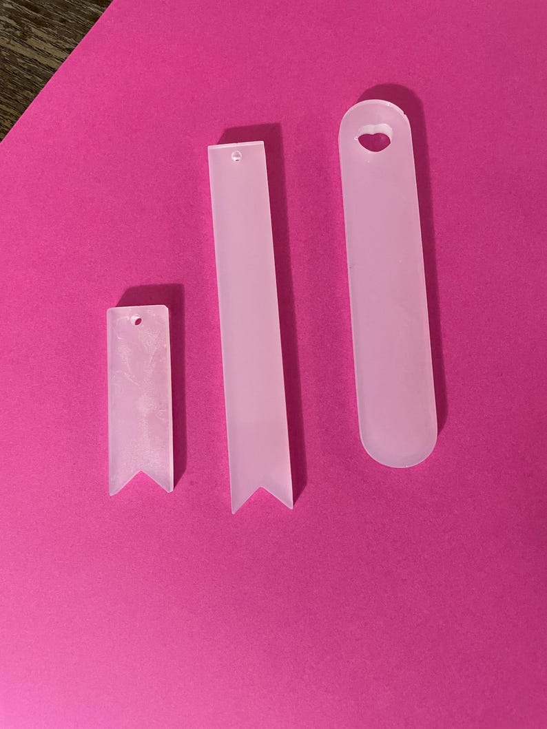 Frosted Resin Ribbon-cut Bookmark - Etsy