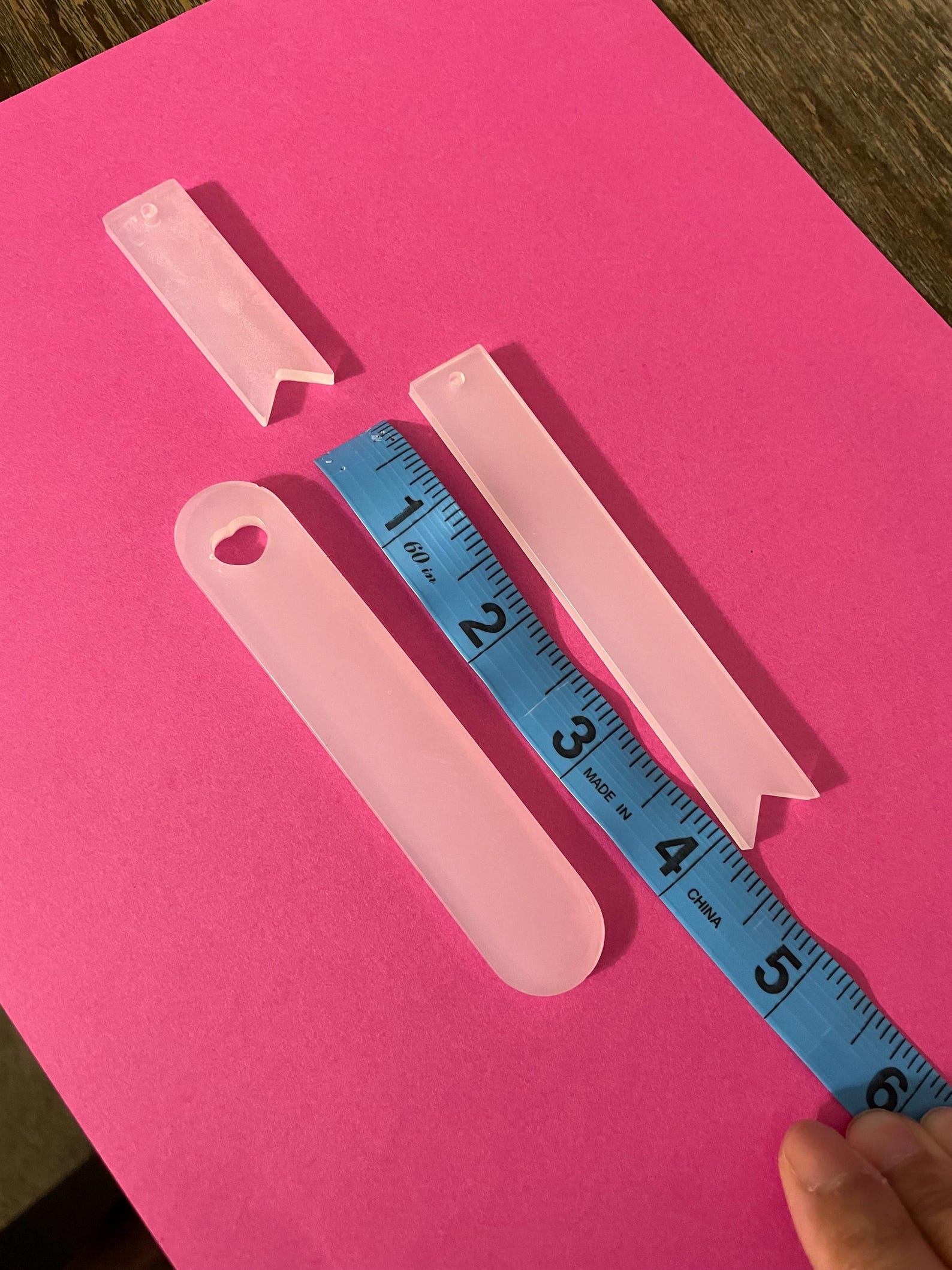 Frosted Resin Ribbon-cut Bookmark - Etsy