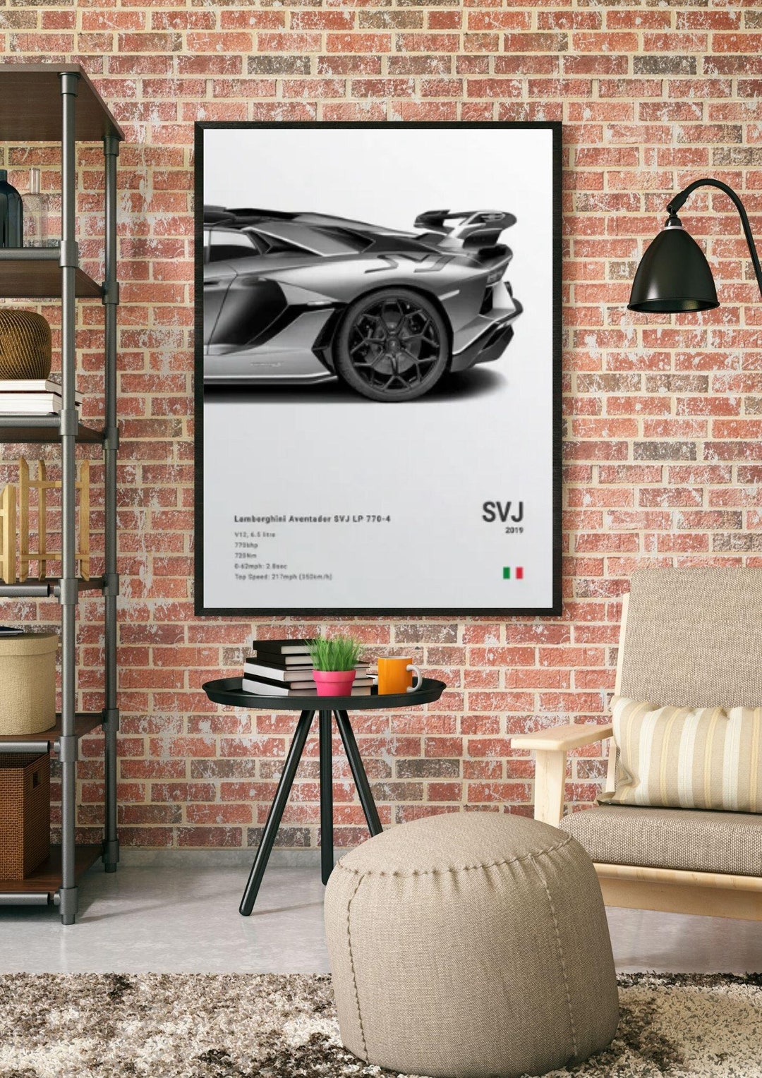 Lamborghini Aventador SVJ LP 770-4 Poster Print Wall Art Car ...