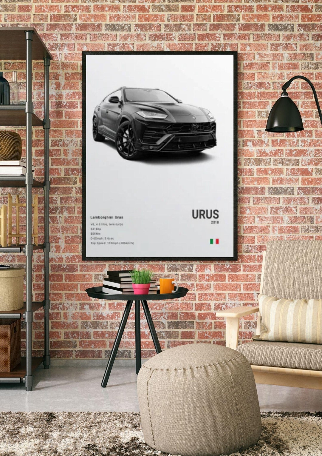 Lamborghini Urus Poster Print Wall Art Car Photography detailed Car ...