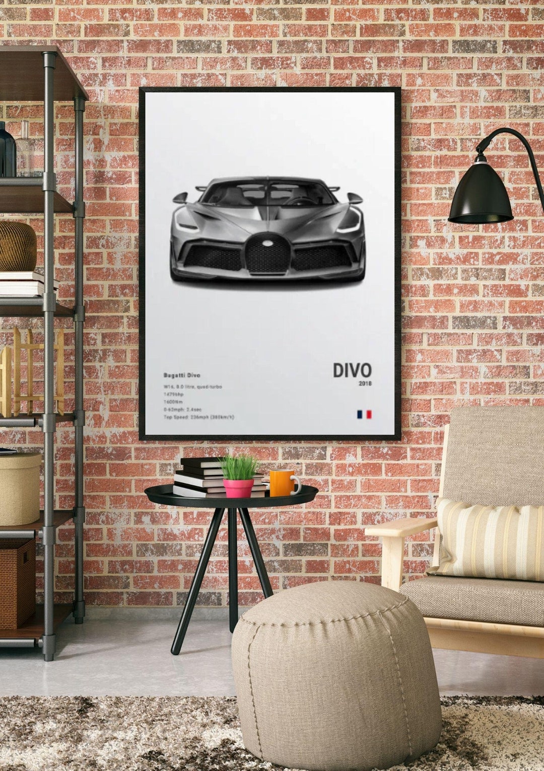 Bugatti Divo Poster Print Wall Art Car Photography detailed Car Posters ...