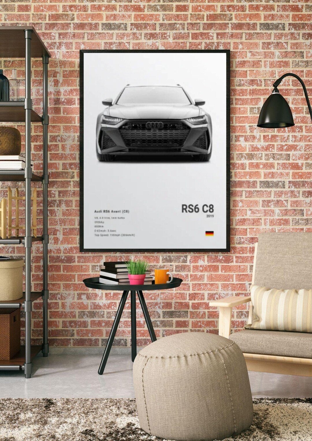 Audi RS6 Avant C8 Poster Print Wall Art Car Photography detailed Car ...