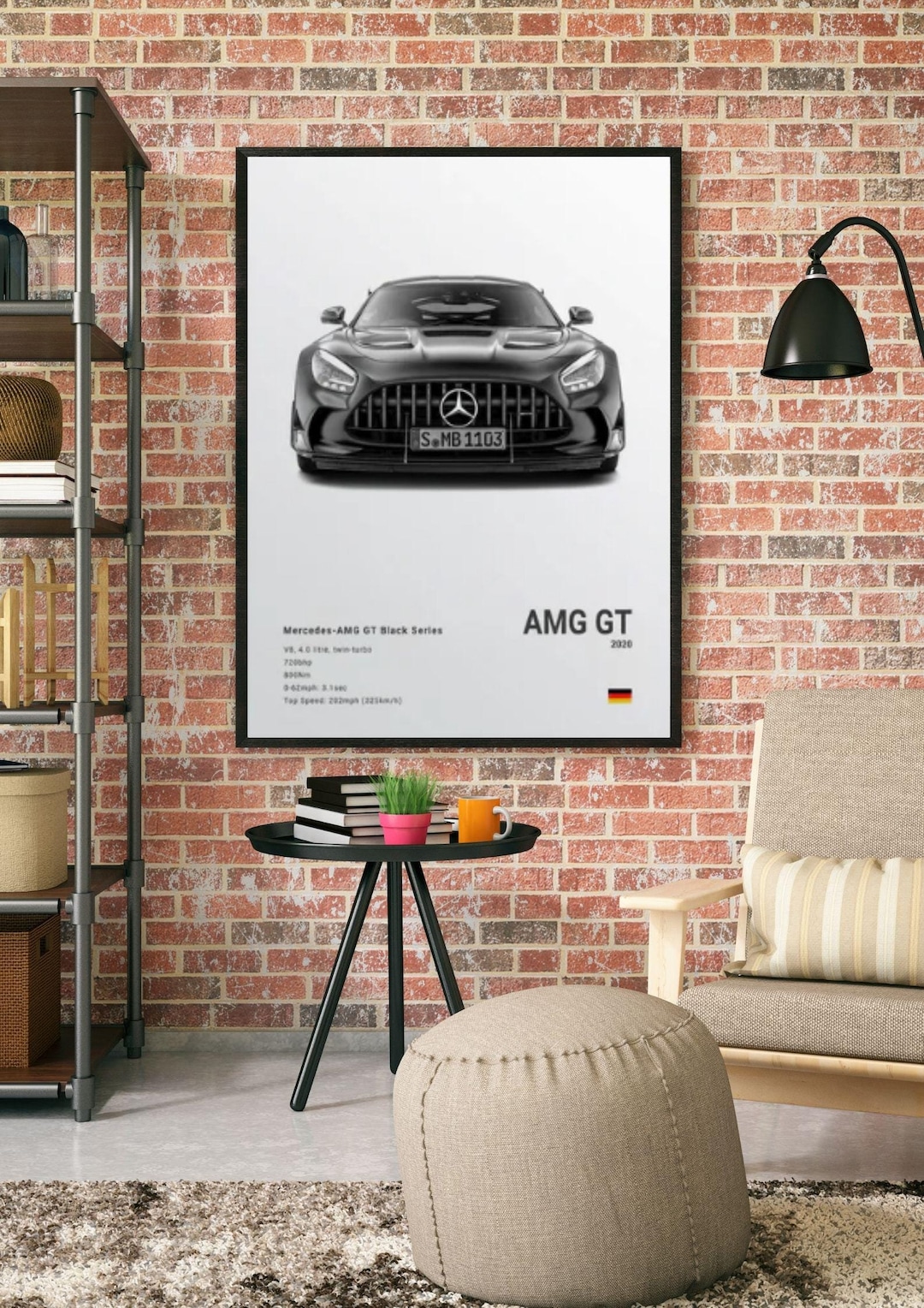 Mercedes AMG GT Black Series Poster Print Wall Art Car Photography ...