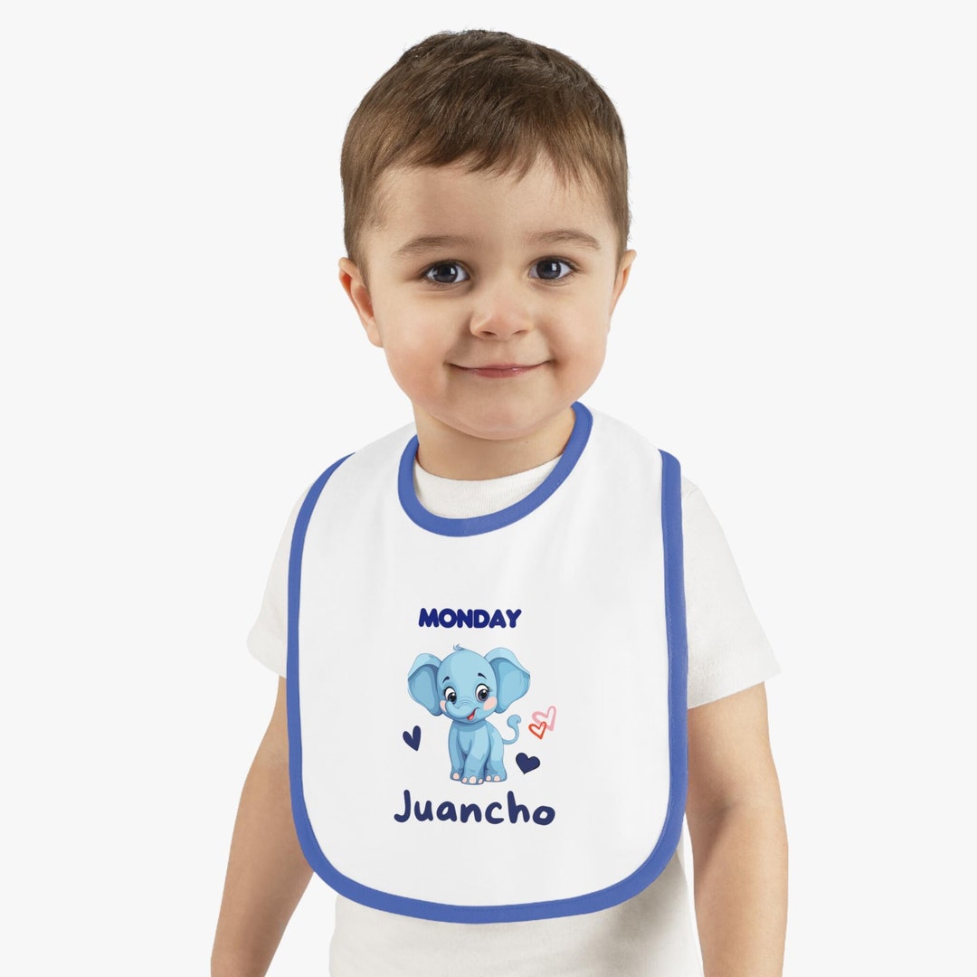 Days of the Week Bibs | Burping Bib Baby Personalized Name | Baby ...