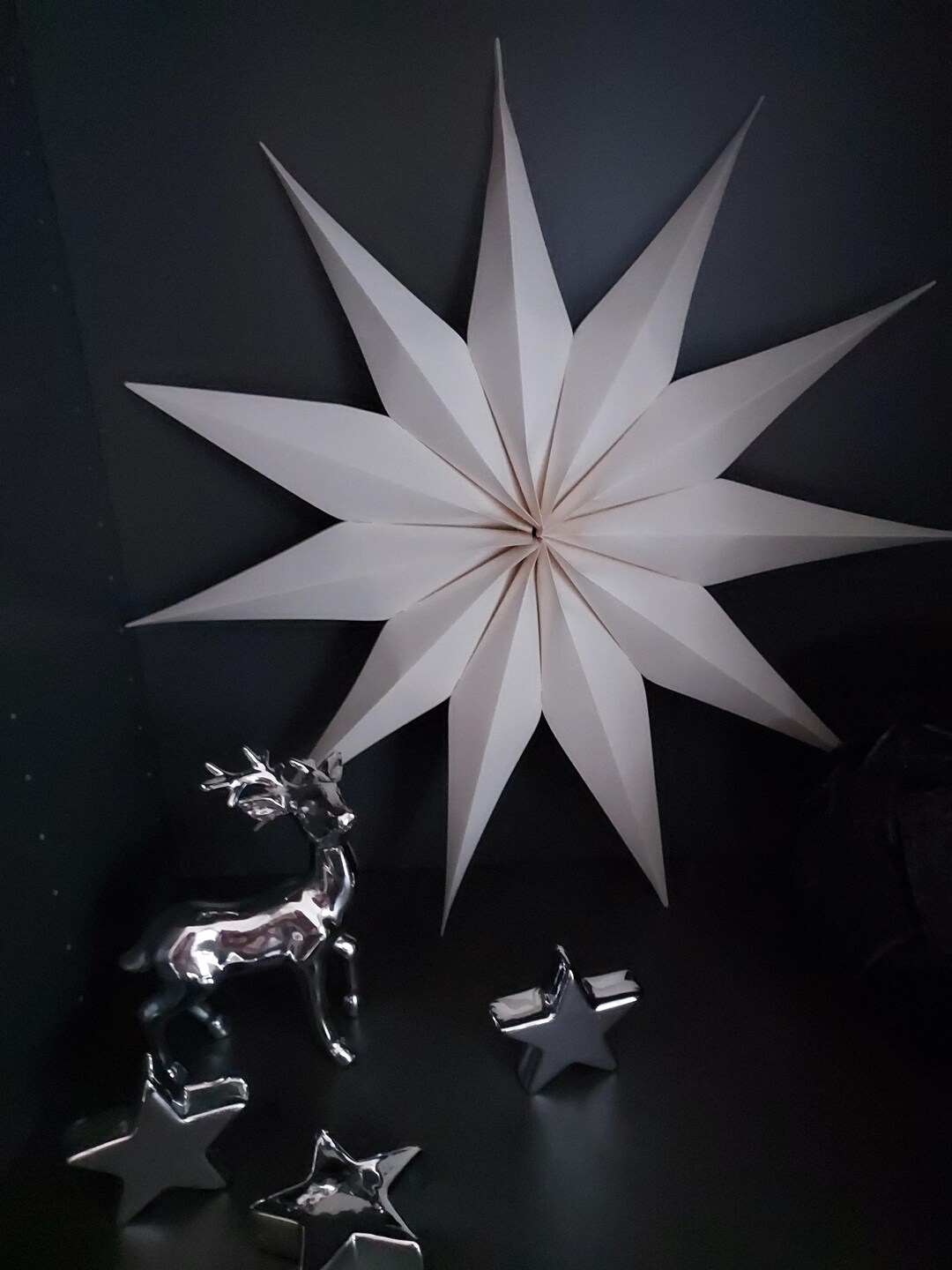 Large Paper Star Cardboard Star Christmas Star Elegant and Timeless ...