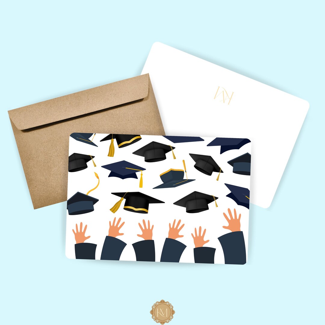 Graduation Caps Graduation/celebration Greeting Card - Etsy